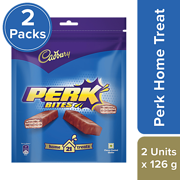 Buy Cadbury Perk Chocolate Coated Wafer Home Treats Online at Best ...