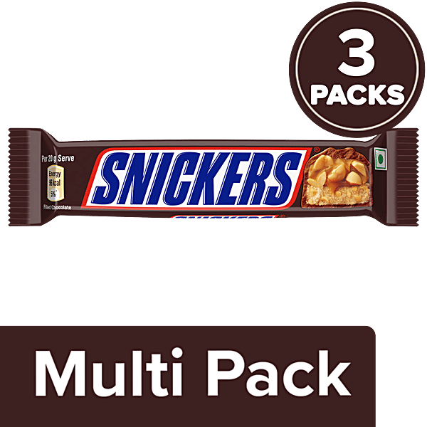 Buy Snickers Peanut Filled Chocolate Bar Online at Best Price of Rs 60 ...