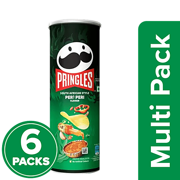 Buy Pringles Peri Peri Flavour Potato Crisps Online at Best Price of Rs ...