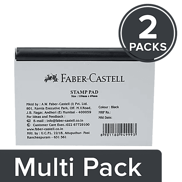 Buy Faber castell Stamp Pad - Black, 110 x 69 mm Online at Best Price ...