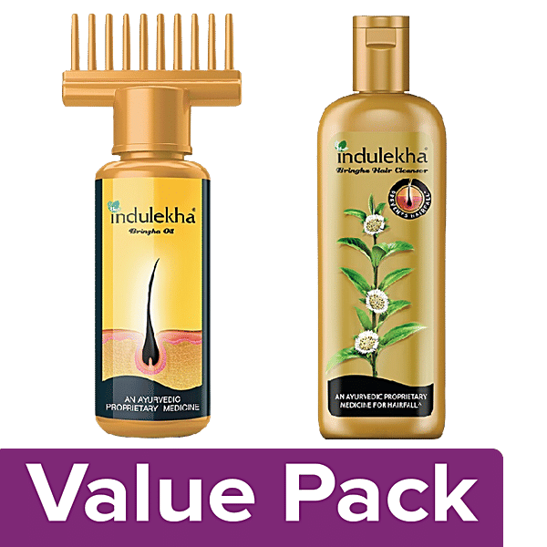 Buy Indulekha Indulekha Bringha Oil 100 ml + Indulekha Bringha Hair ...