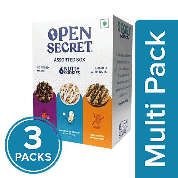 Buy Open Secret Healthy Cookies-Assorted. Almond, Cashew & Peanut. No ...