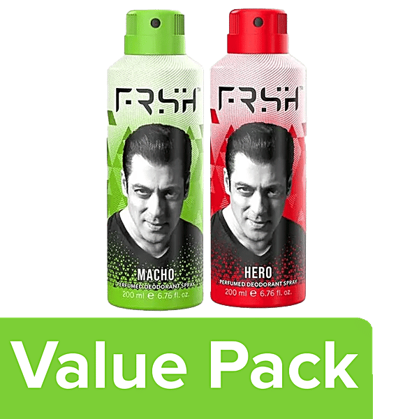 Buy FRSH By Salman Khan Perfumed Deodorant Body Spray - Macho 200 ml ...