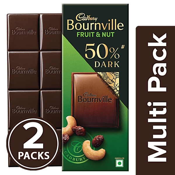 Buy Cadbury Bournville Fruit & Nut Chocolate Dark Chocolate Bar Online ...