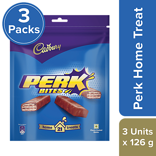 Buy Cadbury Perk Chocolate Coated Wafer Home Treats Online at Best ...