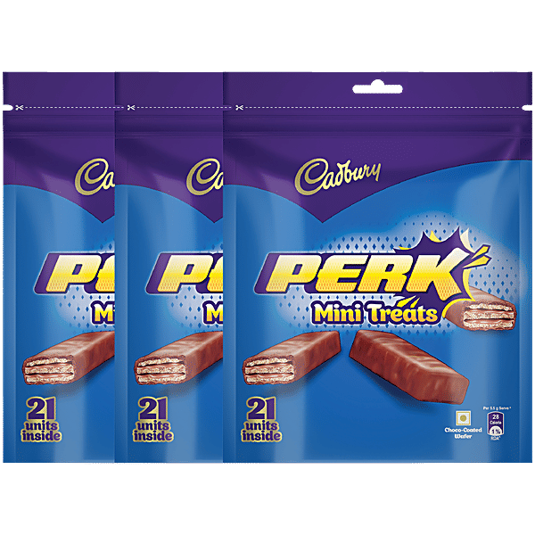 Buy Cadbury Perk Chocolate Coated Wafer Home Treats Online at Best ...