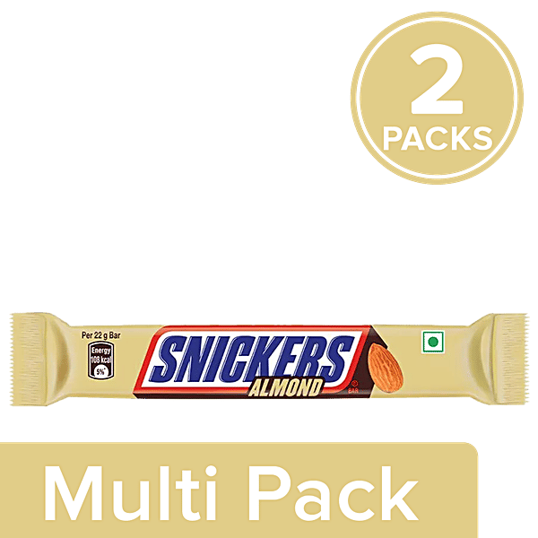 Buy Snickers Almond Filled Chocolate Bar Online at Best Price of Rs 45 ...