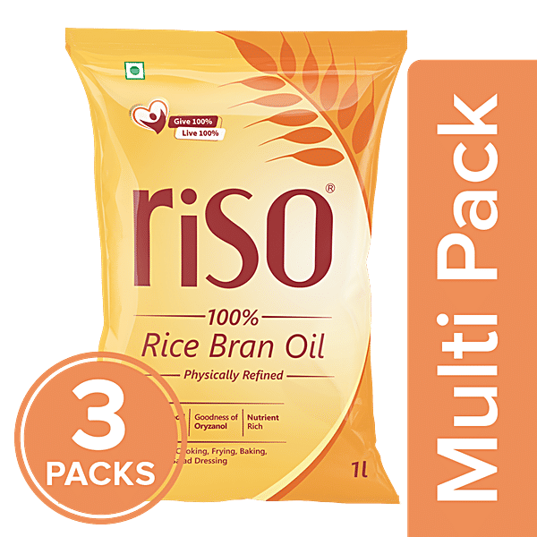 Buy Riso 100% Physically Refined Rice Bran Oil Online at Best Price of ...