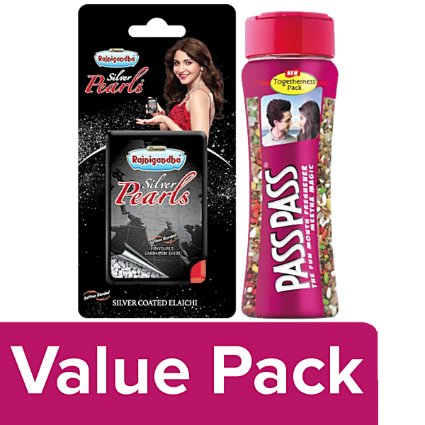 Buy bb Combo Pass Pass Meetha Magic (Mouthfreshener) 115g + Rajnigandha ...