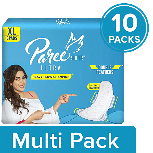 Buy Paree Super Ultra Dry Feel - XL, Tri-Fold Pads Online at Best Price ...