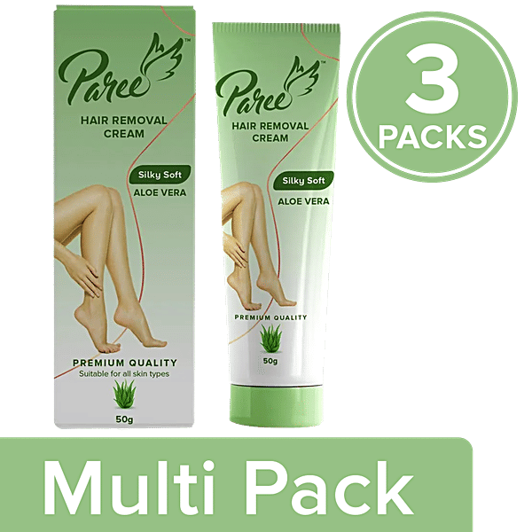 Buy Paree Hair Removal Cream - With Aloe Vera, Makes Skin Smooth & Soft ...