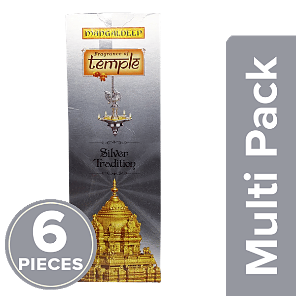 Buy Mangaldeep Temple Diya Silver Tradition Agarbatti Sticks Online at ...