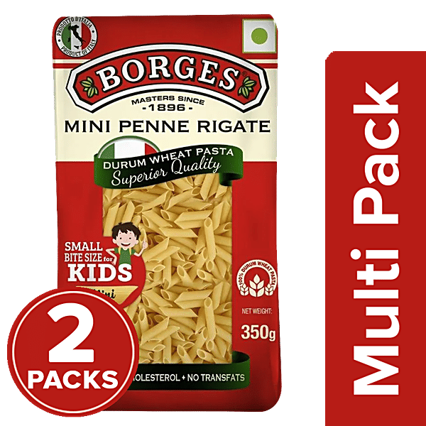 Buy BORGES Durum Wheat Pasta - Mini Penne Rigate Online at Best Price ...