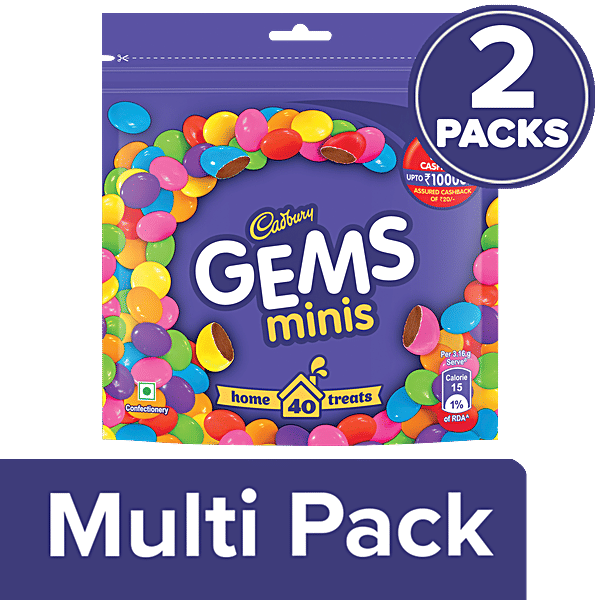 Buy Cadbury Gems Minis Chocolate Home Treats Pack Online at Best Price ...