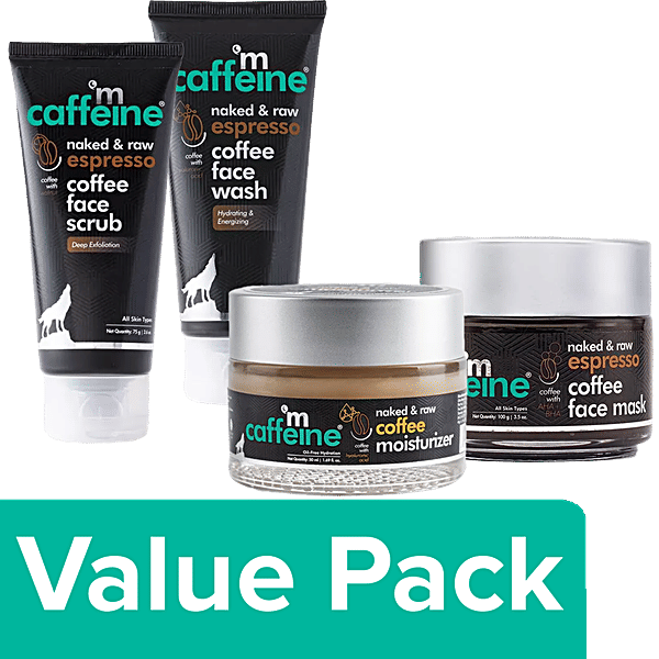Buy mCaffeine Espresso Coffee Deep Exfoliation Kit With Moisturizer For ...