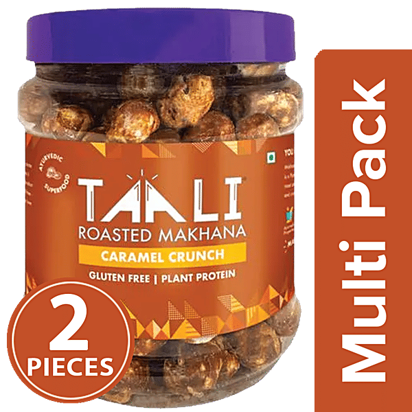 Buy TAALI Roasted Makhana - Rich In Plant Protein, Gluten-Free, Caramel ...