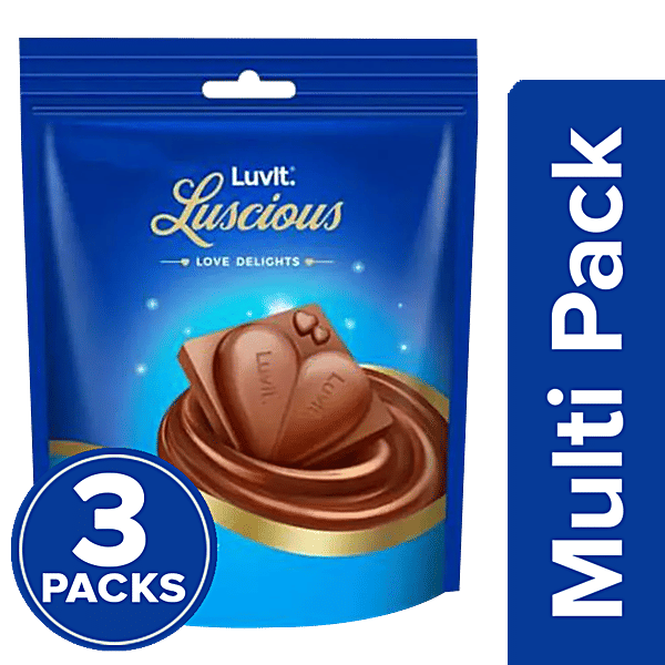 Buy LuvIt Luscious Love Delights Milk Chocolate Online at Best Price of ...