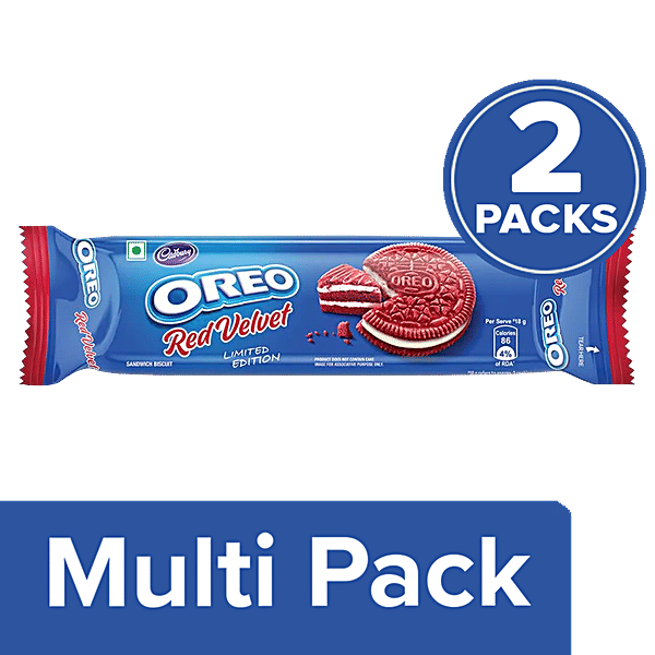 Buy Cadbury Oreo Red Velvet Sandwich Biscuit - Limited Edition, Yummy ...