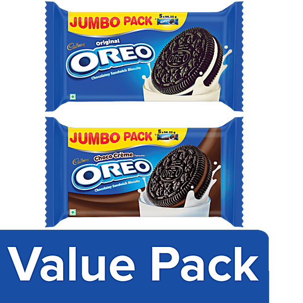 Buy Cadbury Oreo Choco Creme Sandwich Biscuit + Chocolate Flavour 481. ...