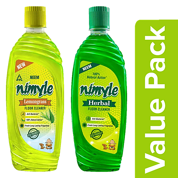 Buy Nimyle Floor cleaner Neem and Lemongrass + Herbal floor cleaner ...