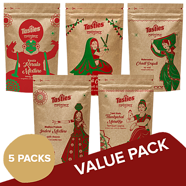 Buy Tasties Origins Traditional Snacks of India - Authentic Online at ...