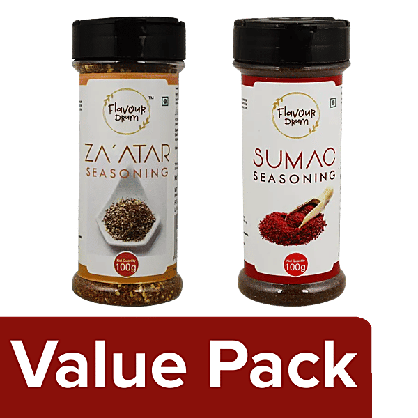 Buy Flavour Drum Za'atar Seasoning -Adds Earthy 100 g + Sumac Seasoning ...
