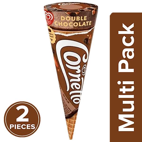 Buy Kwality Wall's Double Chocolate Cornetto Frozen Dessert Online at ...