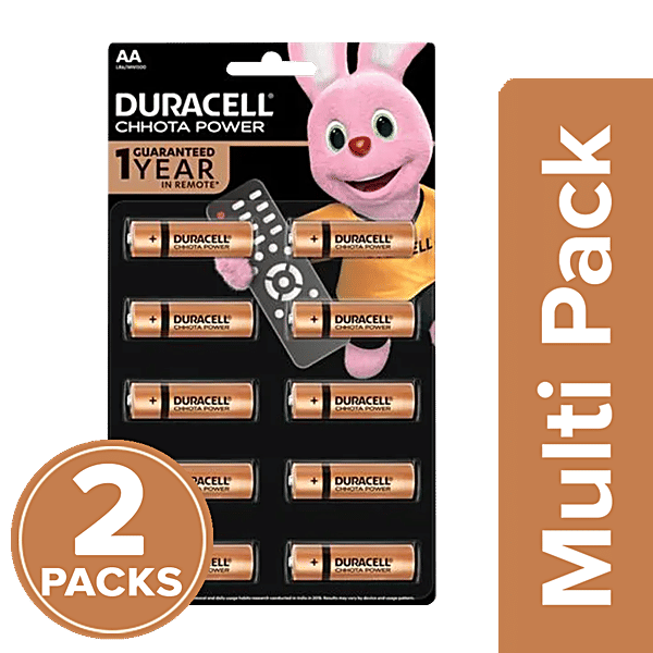 Buy Duracell Chhota Power Alkaline Battery - AA, 1.5 V, Leak-Proof ...
