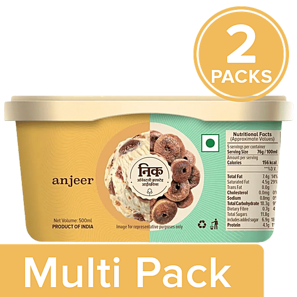 Buy Nic Ice Cream - Anjeer Online at Best Price of Rs 550 - bigbasket