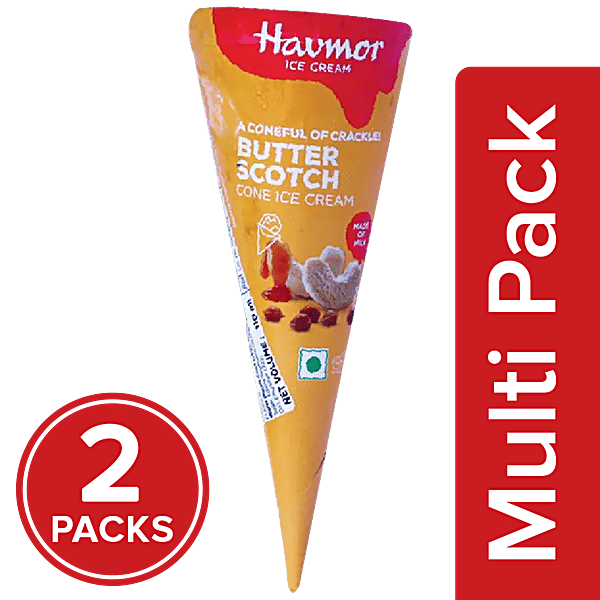 Buy Havmor Cone Ice Cream - Butter Scotch Online at Best Price of Rs 60 ...