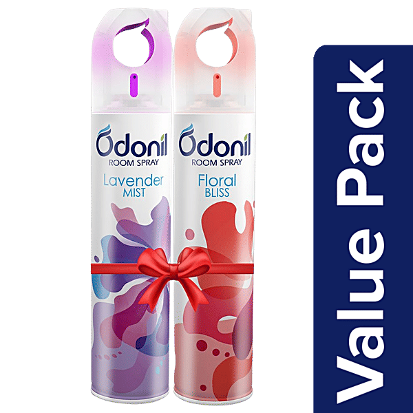 Buy Odonil Room Air Freshener Spray Lavender Mist + Room Spray Floral ...