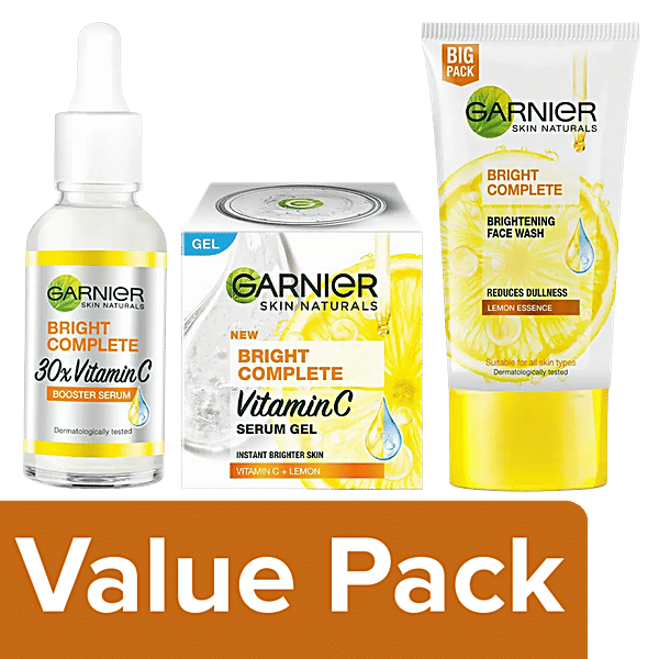 Buy Garnier Regime Pack - Facewash 150g + Booster Serum 30ml + Serum ...