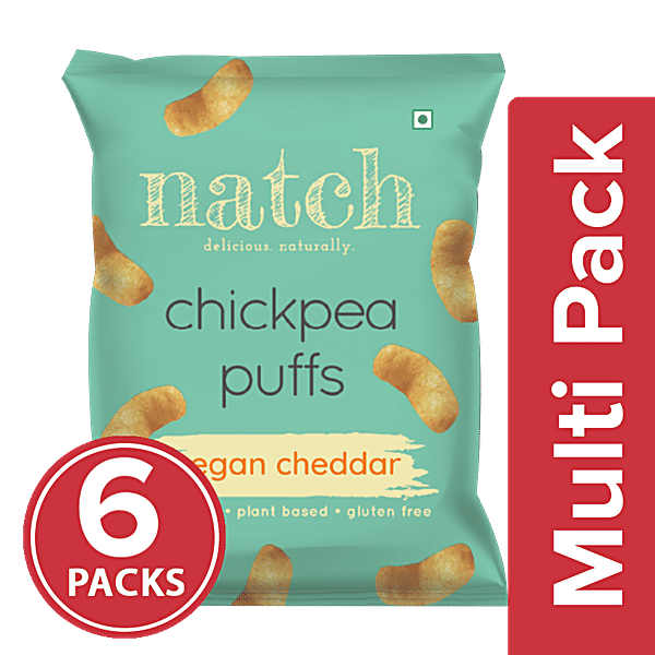 Buy Natch Chickpea Puffs - Vegan Cheddar, All Natural, Plant-Based ...