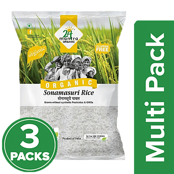 Buy 24 Mantra Organic Sonamasuri Rice Online at Best Price of Rs 363.75 ...