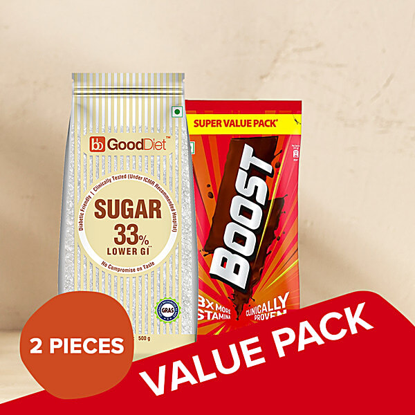 Buy bb Combo Boost Energy & Nutrition Drink, 500 g + BB GoodDiet Sugar ...