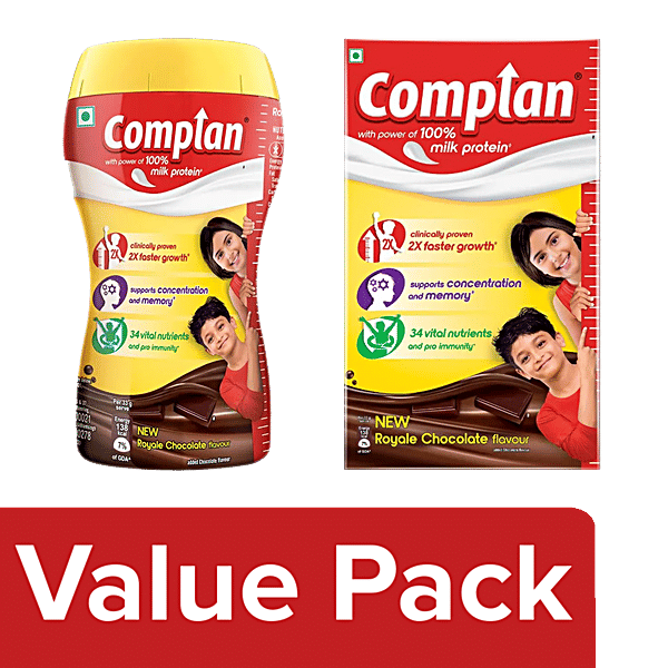 Buy Complan Nutrition Drink - Chocolate Flavour 1 Kg + Chocolate Flavour-Refil 200 g Online at ...