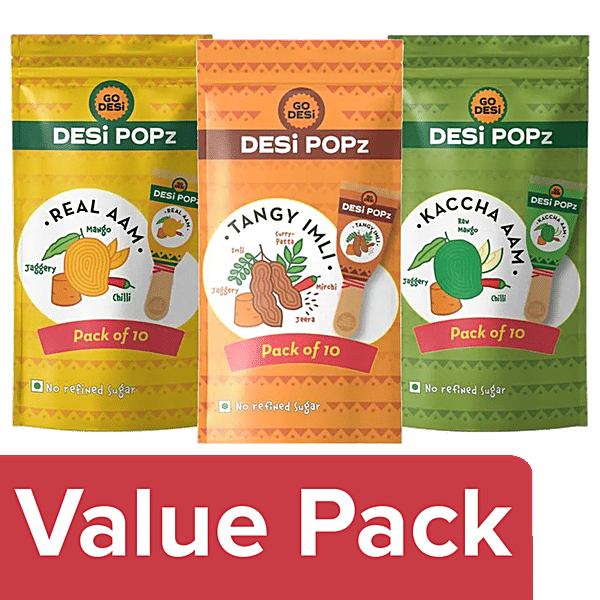 Buy GO DESi Desi Popz Lollipop Candy Combo - Tangy Imli + Kaccha Aam ...