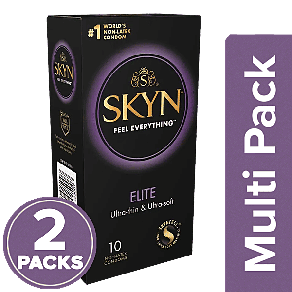 Buy SKYN Elite Premium Condoms - Ultra Thin & Soft, Non Latex Online at ...
