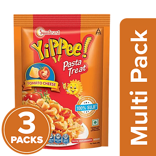 Buy Sunfeast YiPPee! Pasta Treat - Cheesy & Soft Suji/Rawa, Tomato ...