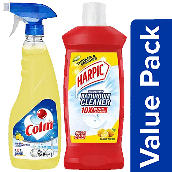 Buy bb Combo Colin Glass &Multisurface Cleaner 500ml +Harpic ...