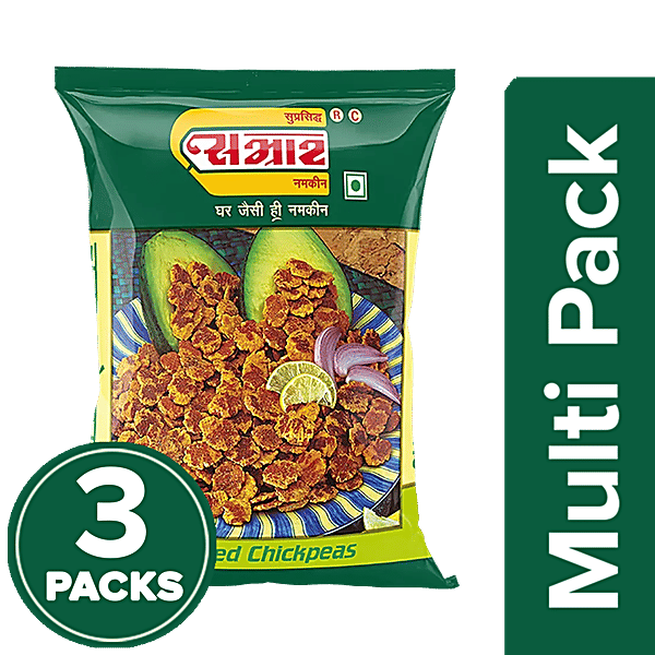 Buy Samrat Chana Jor Garam Namkeen - Mashed Chickpeas, Crunchy, Indian ...