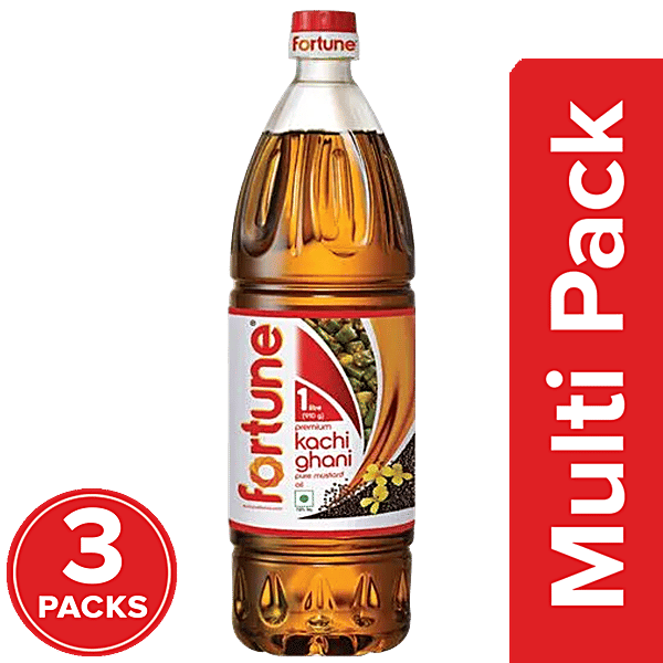 Buy Fortune Premium Kachi Ghani Pure Mustard Oil Online at Best Price ...