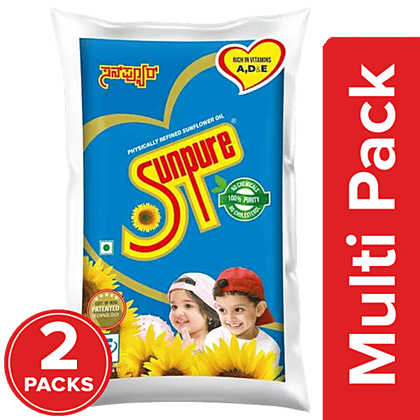 Buy Sunpure Refined Sunflower Oil Online at Best Price of Rs 282 ...