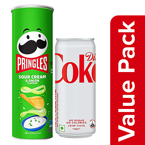 Buy bb Combo Pringles Potato Chips Crunchy & Crispy, 107g + Coca Cola ...