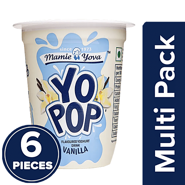 Buy Mamie Yova Yo Pop Flavoured Yoghurt Drink - Vanilla Online at Best ...
