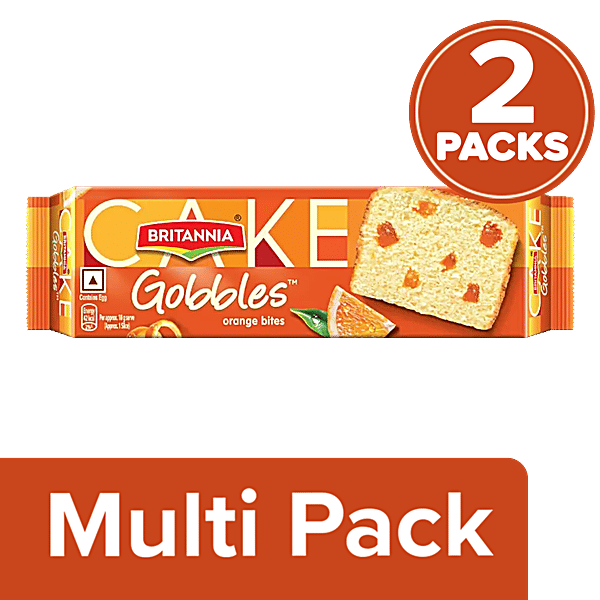 Buy Britannia Gobbles Cake - Orange Bites Online at Best Price of Rs 29 ...