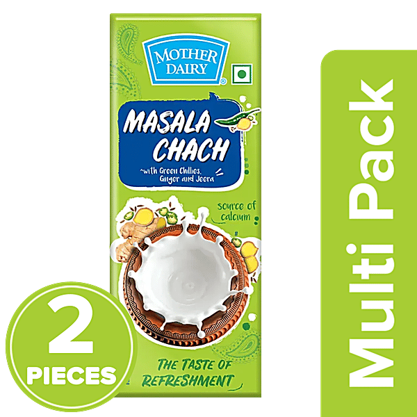 Buy Mother Dairy Masala Chach - With Green Chillies, Ginger & Jeera ...