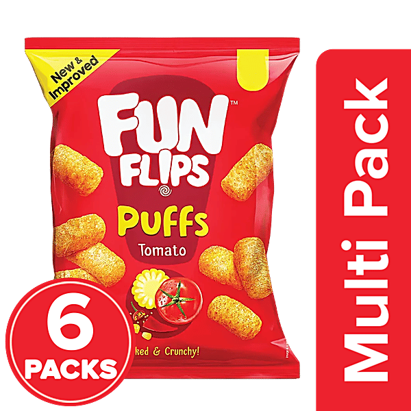 Buy Fun Flips Puffs - Tomato, Baked Online at Best Price of Rs 30 ...