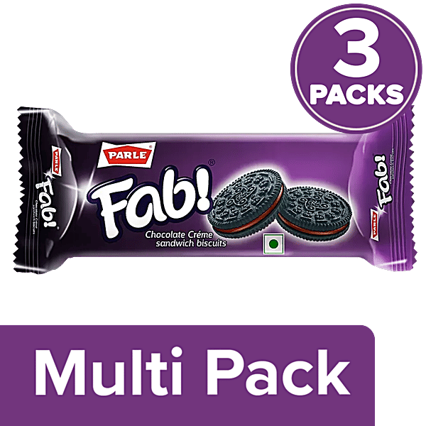 Buy Parle Fab Chocolate Creme Sandwich Biscuits Online at Best Price of ...