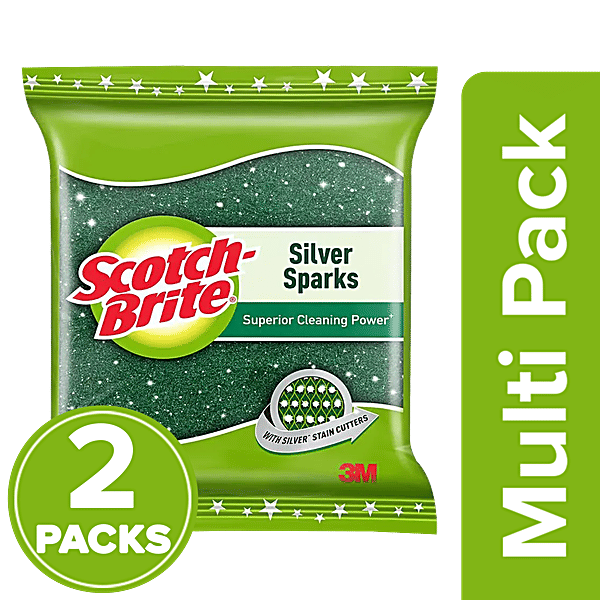 Buy Scotch Brite Silver Sparks Scrub Pad Online at Best Price of Rs 30 ...